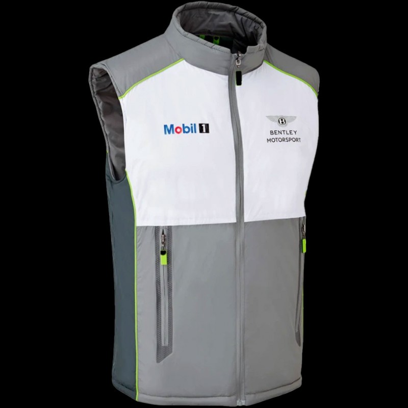 Bentley Motorsport Softshell Sleeveless Jacket Grey / White - man