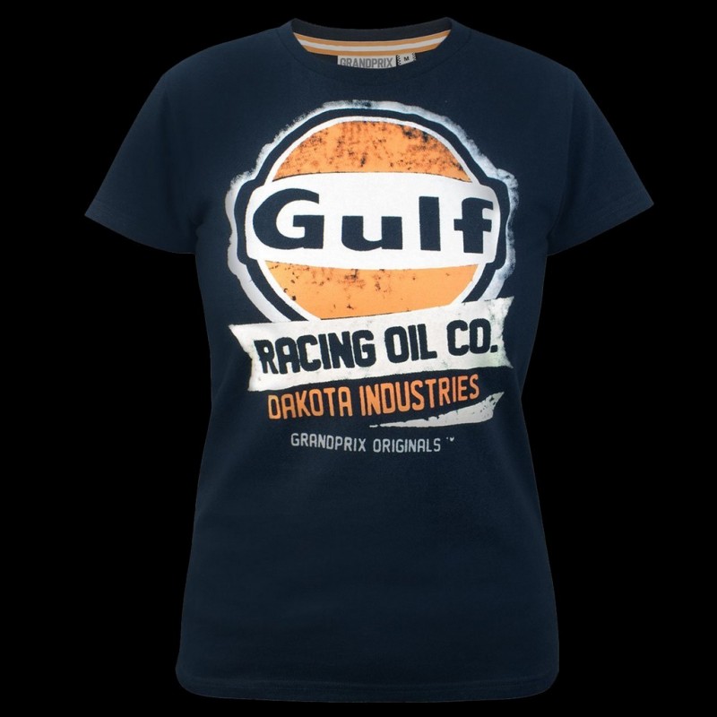Gulf T-shirt Racing Oil Navy Blue - women