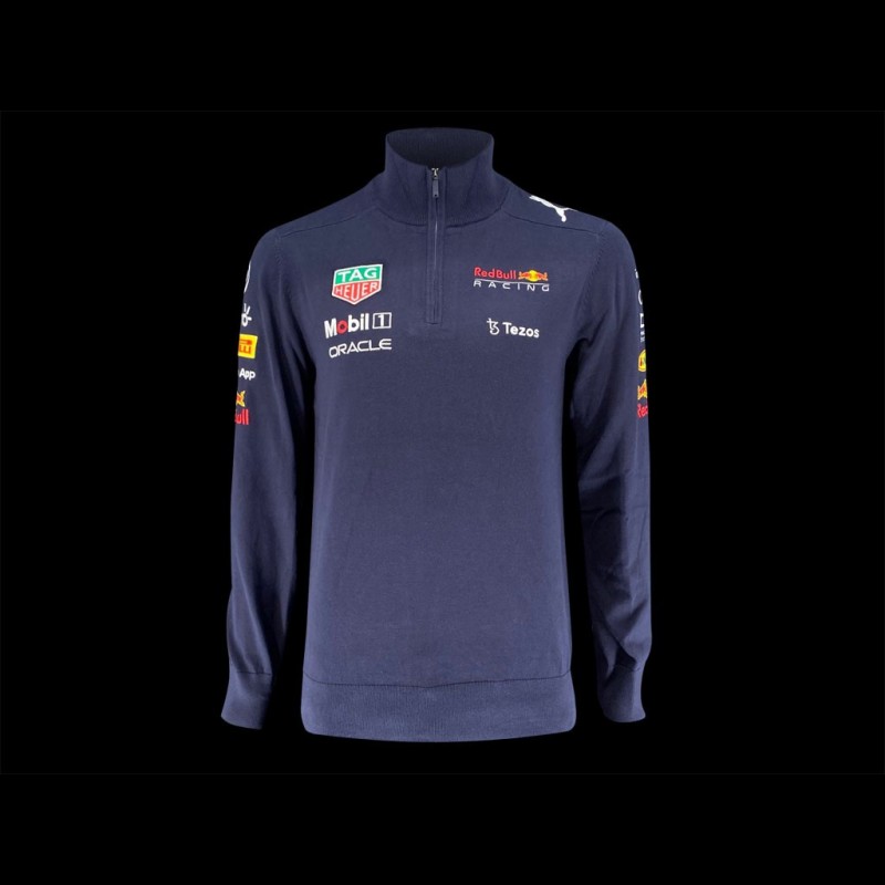 Pull Red Bull Racing Puma Tag Heuer Verstappen Pérez Bleu Marine ...