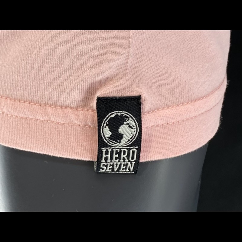 Steve McQueen T-shirt Gun Pastel Pink Hero Seven - men