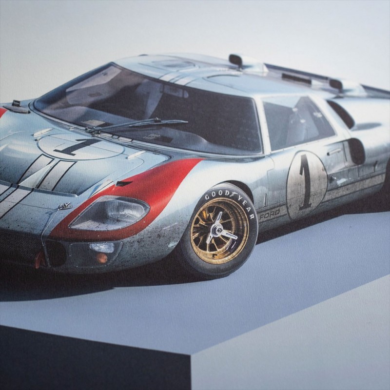 Poster Ford GT40 P/1015 24h Le Mans 1966 Collector's Edition
