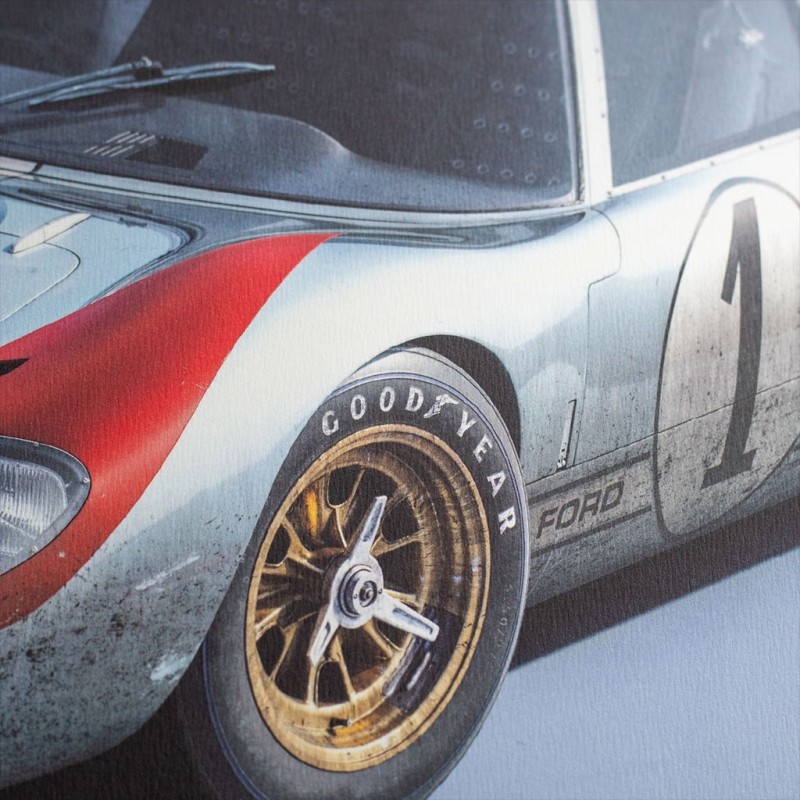 Poster Ford GT40 P/1015 24h Le Mans 1966 Collector's Edition