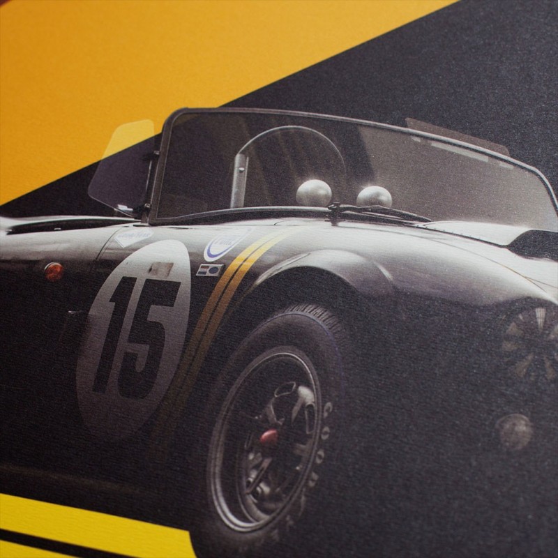 Shelby-Ford AC Cobra MK II Poster Black Limited Edition