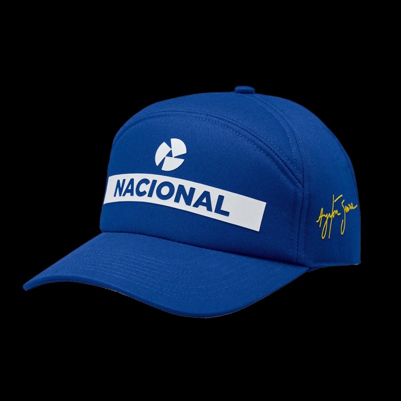 Collector Cap Ayrton Senna Nacional Original Navy 701222840-001