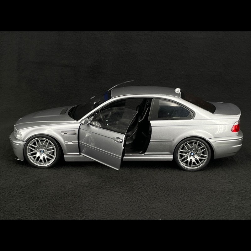 BMW E46 CSL Coupe 2003 Silver Grey Metallic 1/18 Solido S1806503