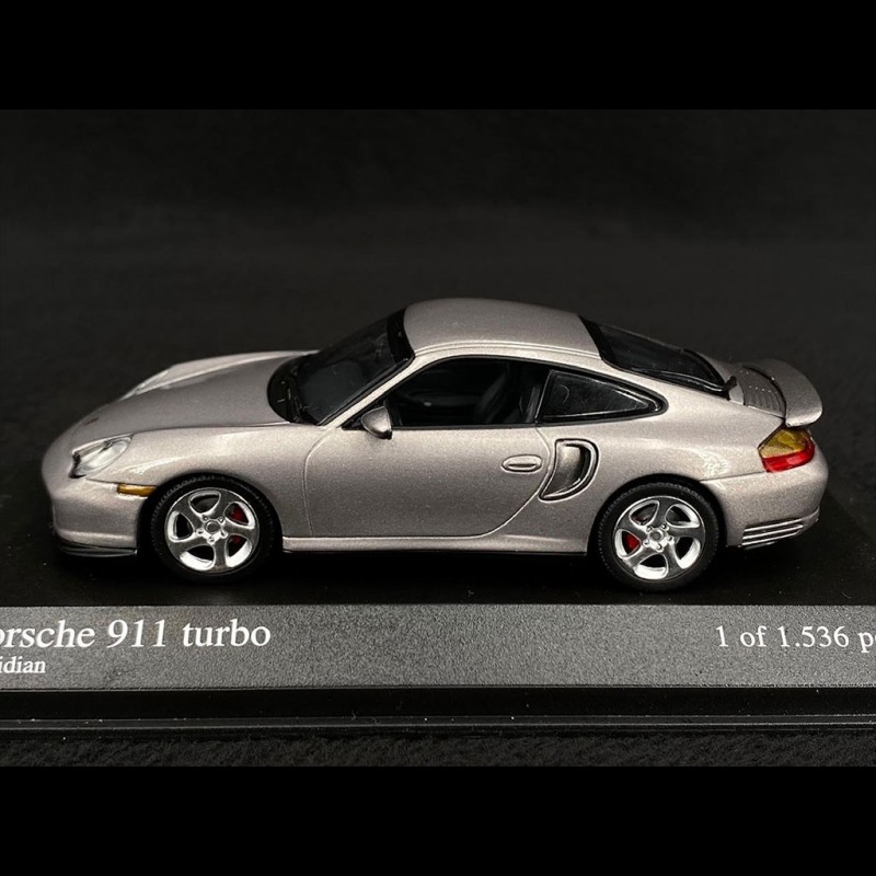 Porsche 911 Type 996 Turbo 2000 Meridian Grey Metallic 1/43 Minichamps ...