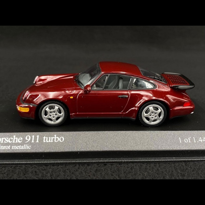 Porsche 911 type 964 Turbo 1990 ruby red 1/43 Minichamps 430069106