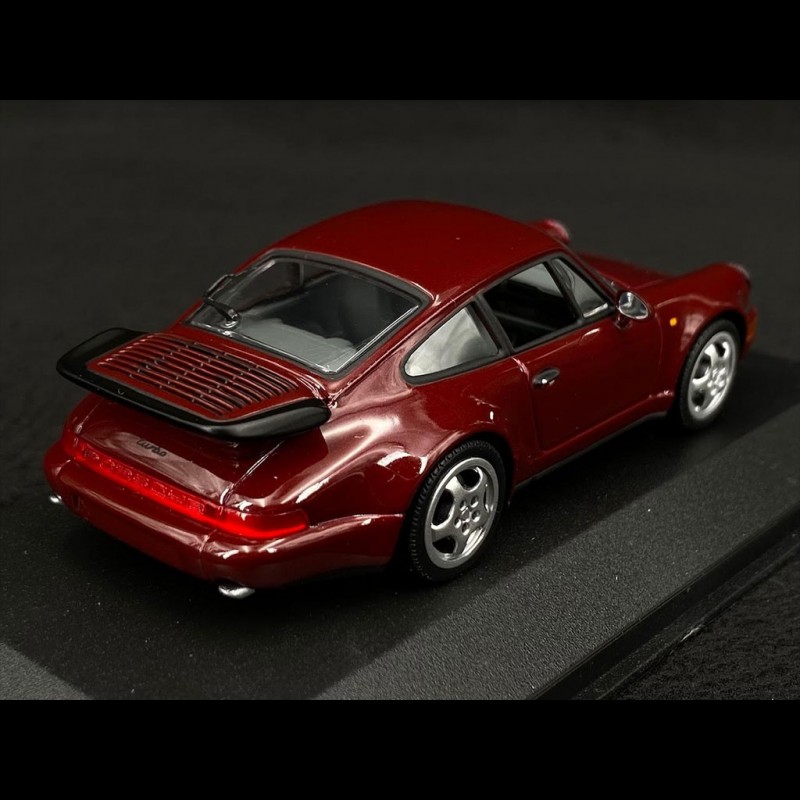 Porsche 911 type 964 Turbo 1990 ruby red 1/43 Minichamps 430069106