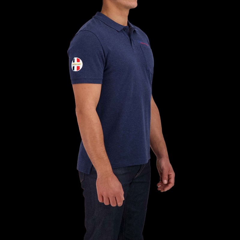 Polo Shirt Steve McQueen Le Mans Pocket Dark Blue SQ221POM01-120 - men