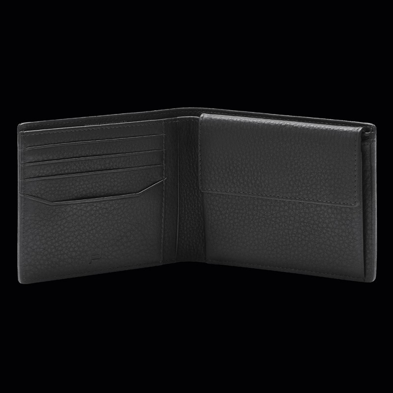 Wallet Porsche Design Card holder Leather Black Business Wallet 4 wide ...