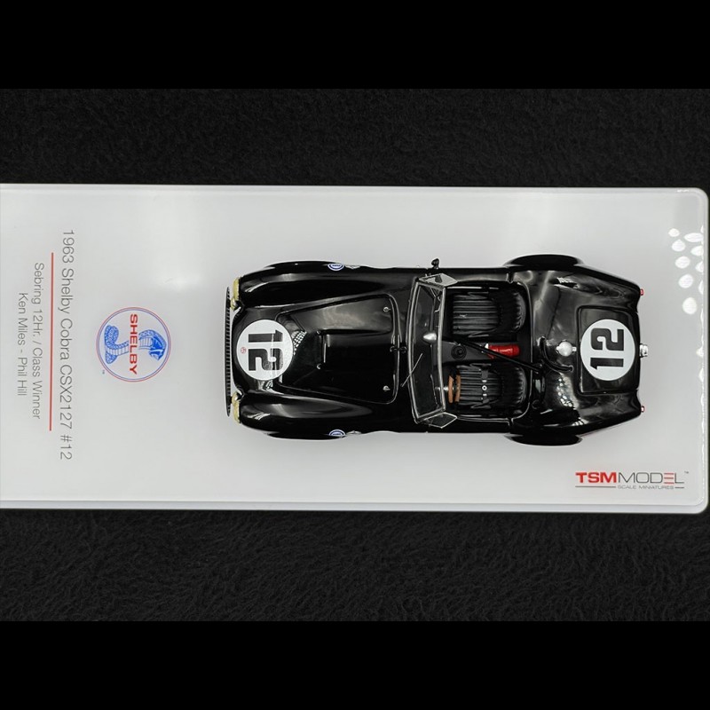 Shelby Cobra CSX2127 n°12 Winner 12h Sebring 1963 1/43 TSM Models TSM430521