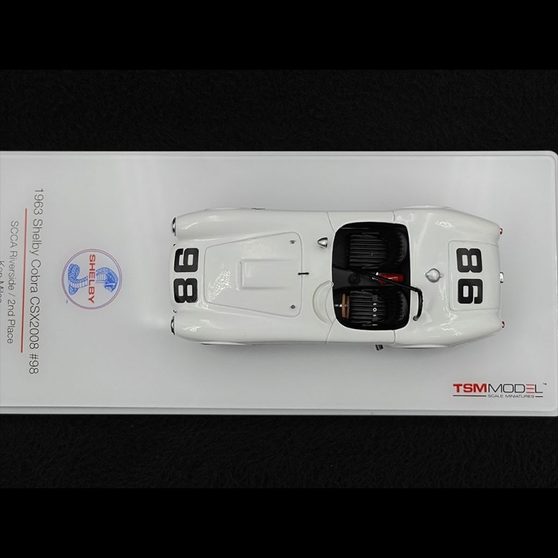 Shelby Cobra CSX2008 n°98 2nd SCCA Riverside 1963 1/43 TSM Models TSM430520
