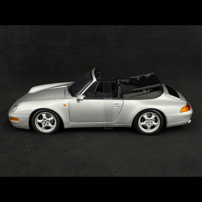 Porsche 911 Cabriolet Type 993 1997 Arctic Silver Metallic 1/18 UT ...