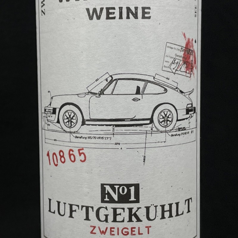 Bottle of wine Porsche 930 Turbo Winzinger Weine Zweigelt 2019 ...