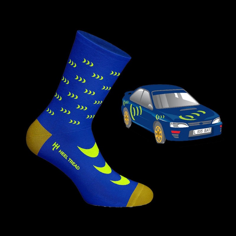 Inspiration Subaru Impreza socks Blue / Yellow - unisex - Size 41/46