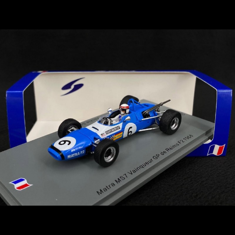 Matra MS7 n° 6 Vainqueur GP Reims F2 1968 1/43 Spark SF105