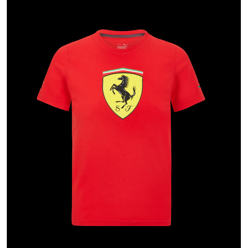T-shirt Ferrari Puma Ecusson Rouge 701210924-001 - Enfant