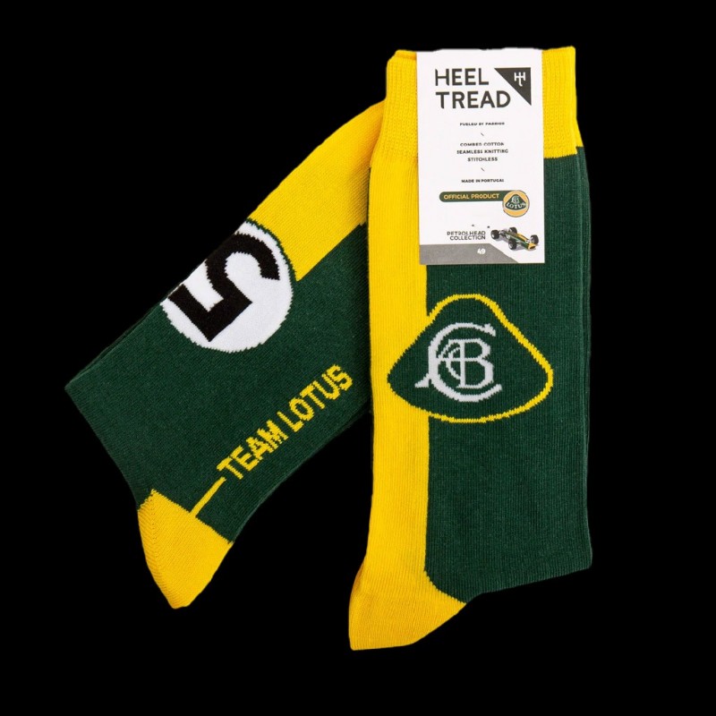 Lotus 49 F1 Jim Clark Inspiration socks Green / Yellow / White - unisex ...