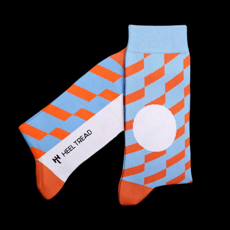 Porsche 917 Gulf / Ford GT 40 Le Mans Inspiration socks Blue / Grey ...