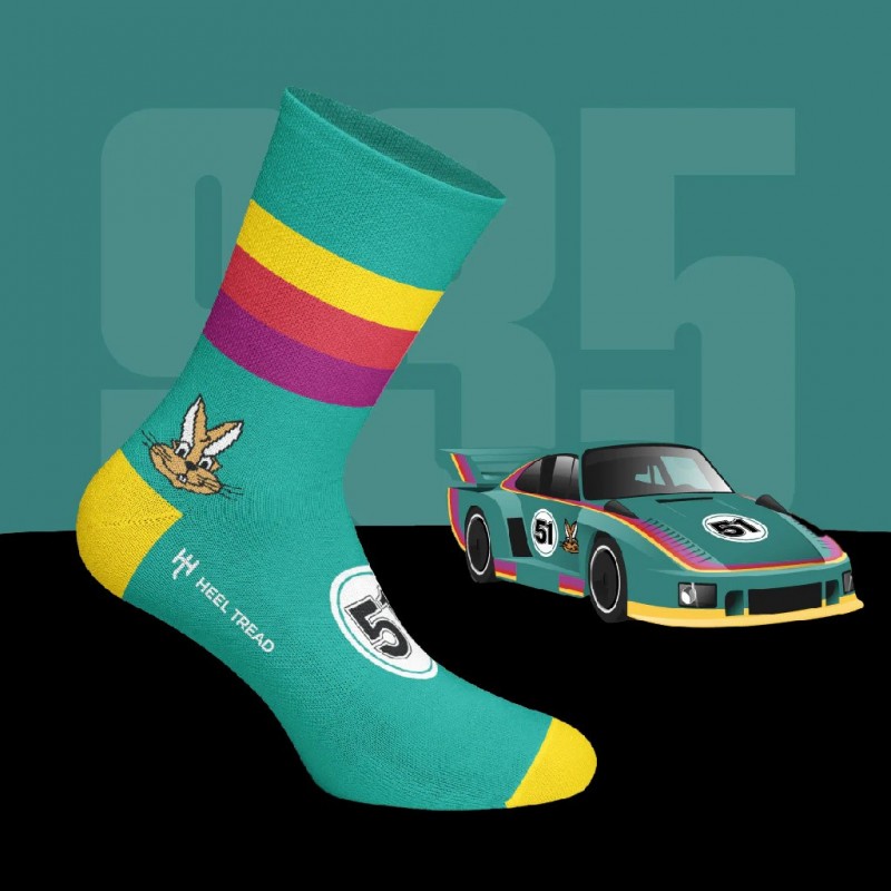 4 pairs Inspiration Porsche 935 Kremer Racing Legend Socks Silhouette ...