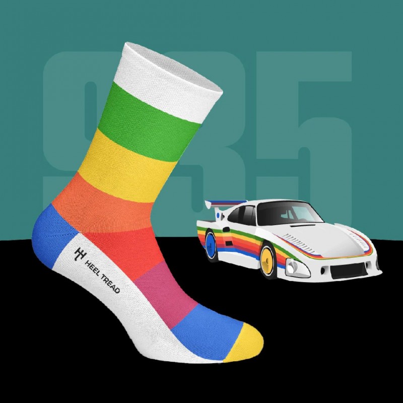 4 pairs Inspiration Porsche 935 Kremer Racing Legend Socks Silhouette ...