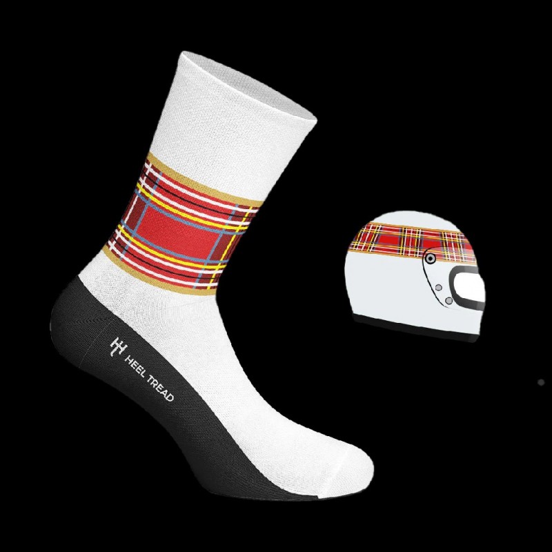 4 pairs Inspiration F1 Pilot Helmets Socks Formula One 1967-1977 Boxset