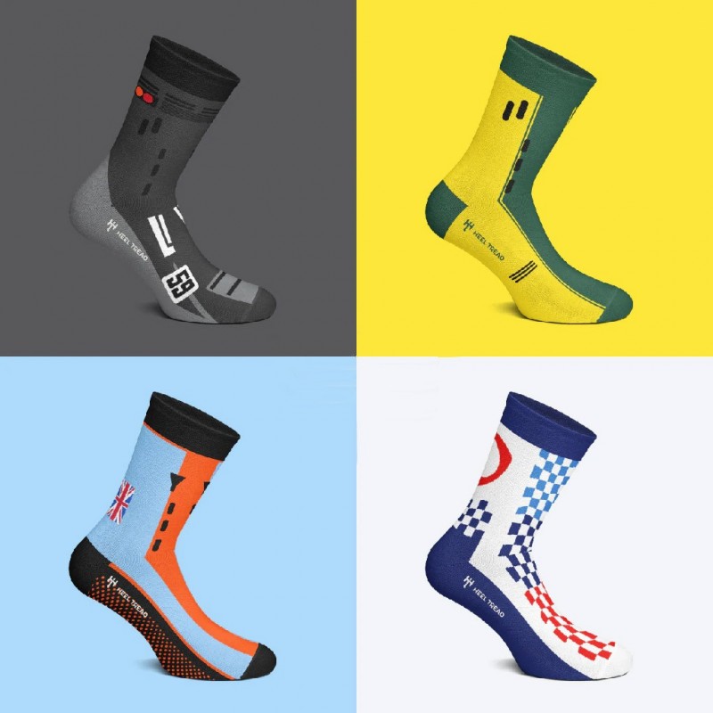 4 pairs Inspiration McLaren F1 GTR Socks 24h Le Mans 95 Tribute Boxset