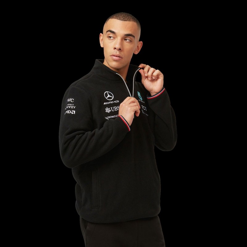 Pull Mercedes-AMG Petronas F1 Team Hamilton Russell polaire zippée ...