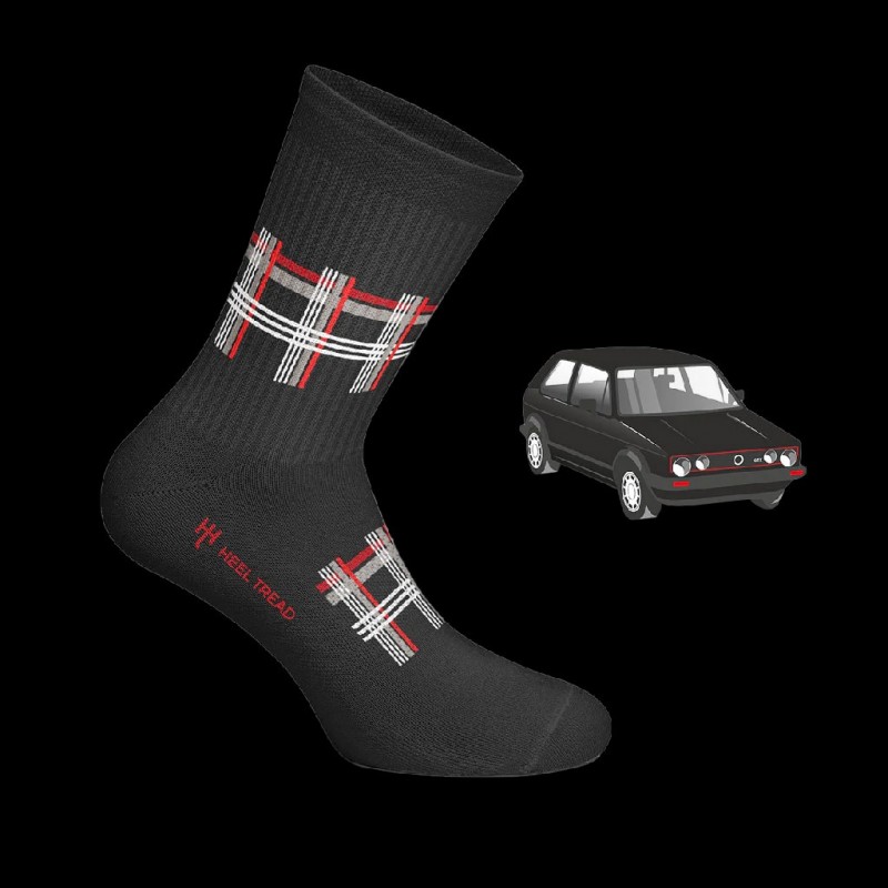 Inspiration VW Golf GTI Sport socks black / red / grey - unisex - Size ...