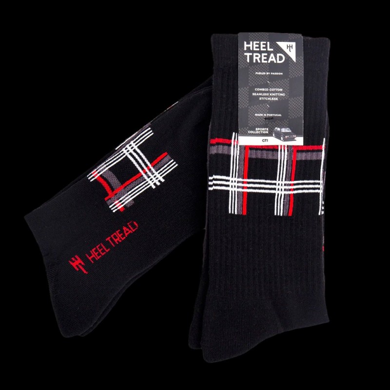 Inspiration VW Golf GTI Sport socks black / red / grey - unisex - Size ...