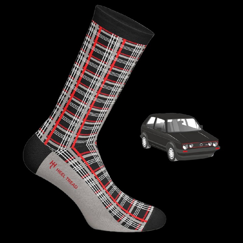 Inspiration VW Golf GTI Long socks / knee-highs black / red / grey ...