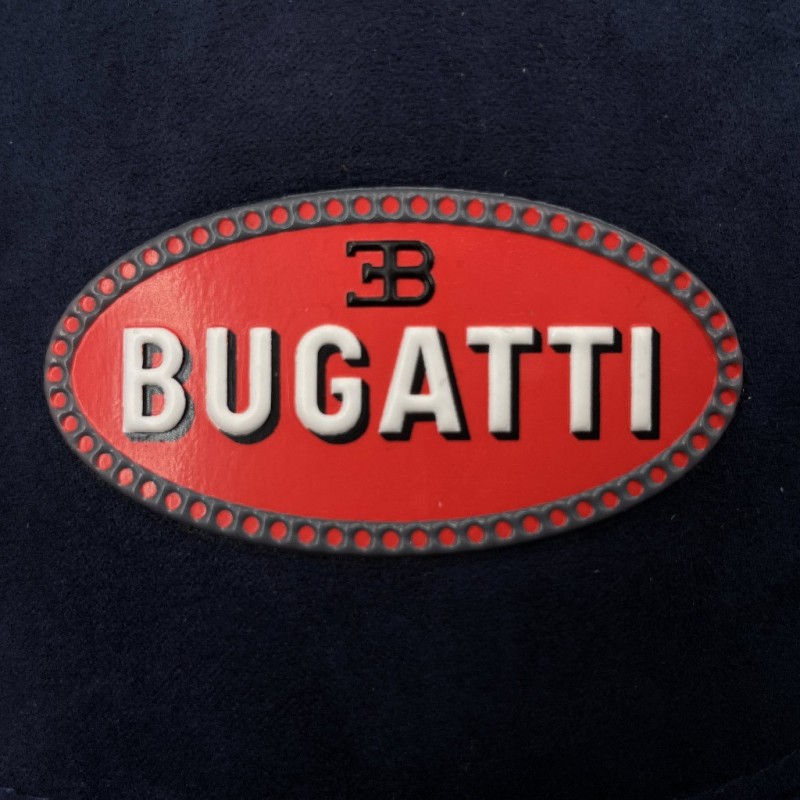 Bugatti Cap Oval Logo Alcantara Touch Marineblau BGT070-500