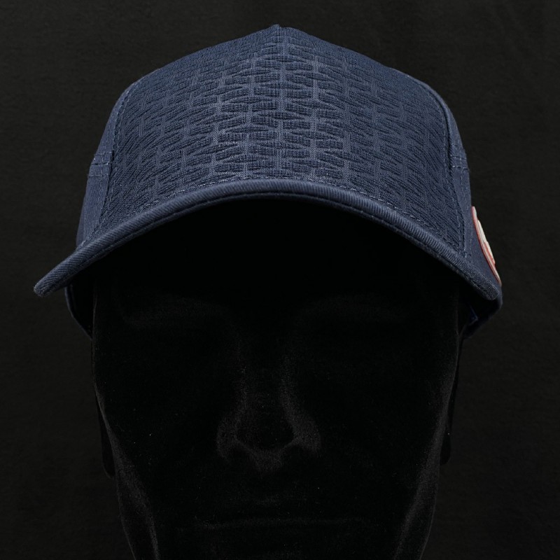 Bugatti Hat Ovale logo Textured Navy Blue BGT068-500