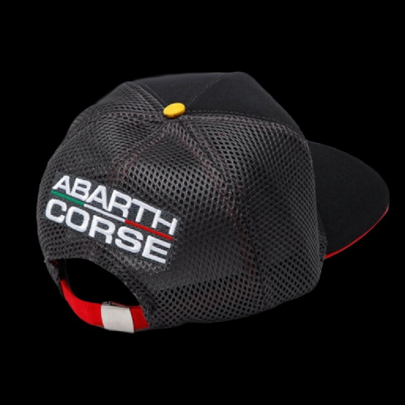Abarth Hat Corse Flat Visor Black / Red ABCAP11-150