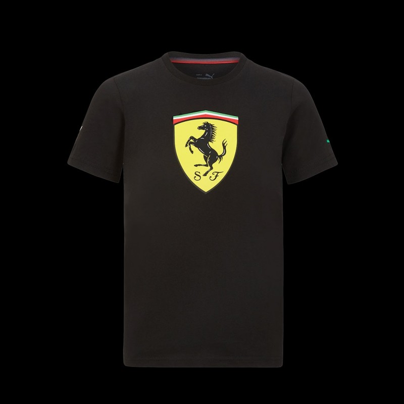 T-shirt Ferrari Puma Ecusson Noir 701210924-002 - Enfant