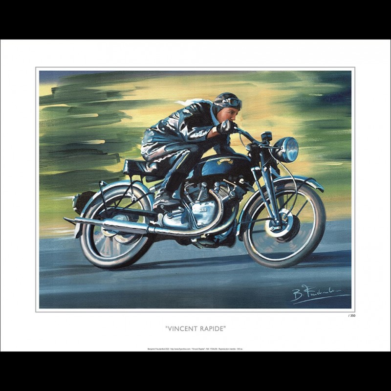 Poster Vincent Rapide 50 x 40 cm original drawing by Benjamin Freudenthal