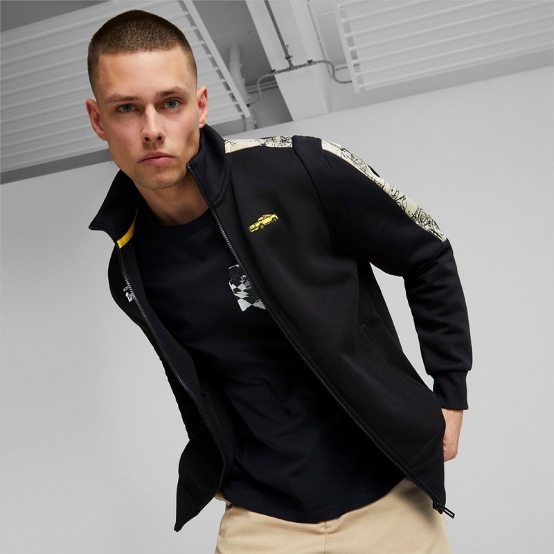 Porsche Turbo Jacket Puma Black / Yellow 534837-01 - men