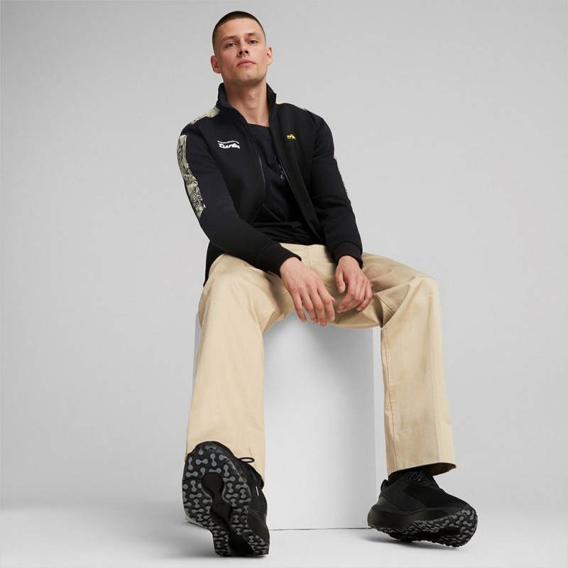 Porsche Turbo Jacket Puma Black / Yellow 534837-01 - men
