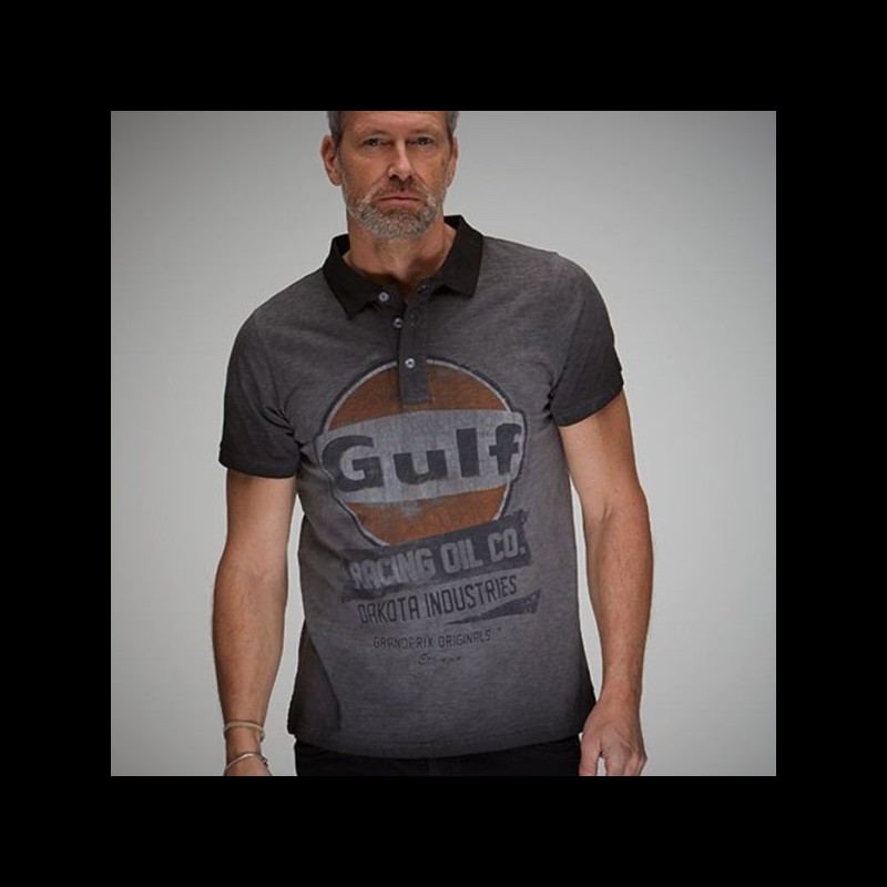 Gulf Polo Racing Oil Asphalt Grey - men