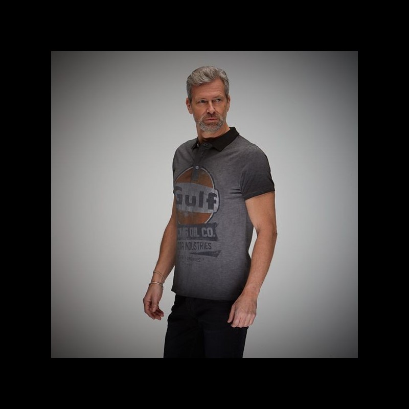 Gulf Polo Racing Oil Asphalt Grey - men
