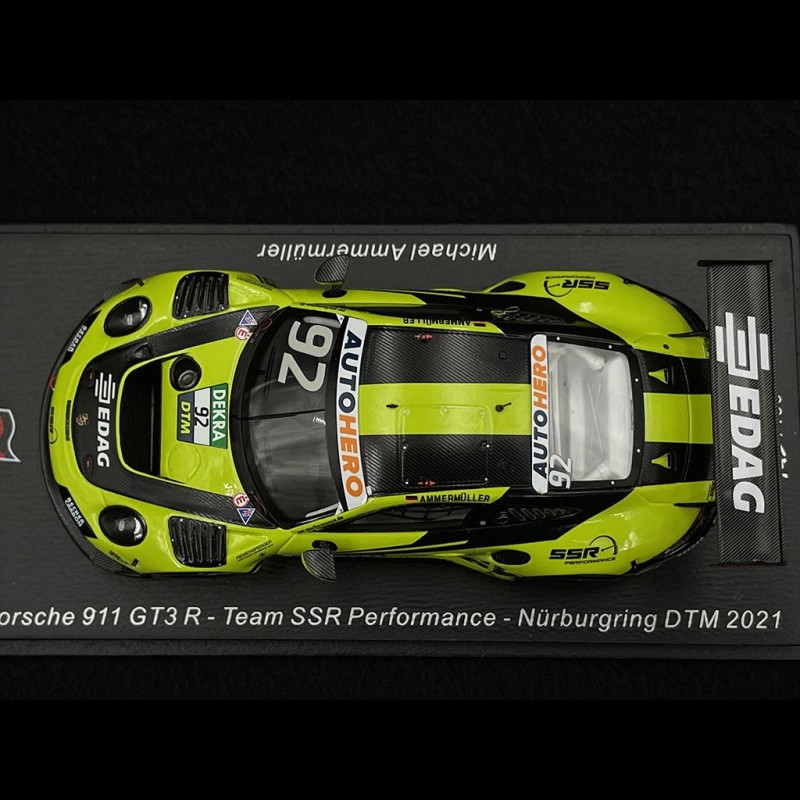 Porsche 911 GT3 R Type 991 n° 92 DTM Nürburgring 2021 1/43 Spark SG806
