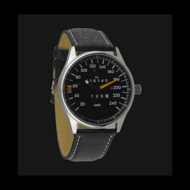 Mercedes-Benz W126 speedometer Watch chrome case / chrome dial / white ...