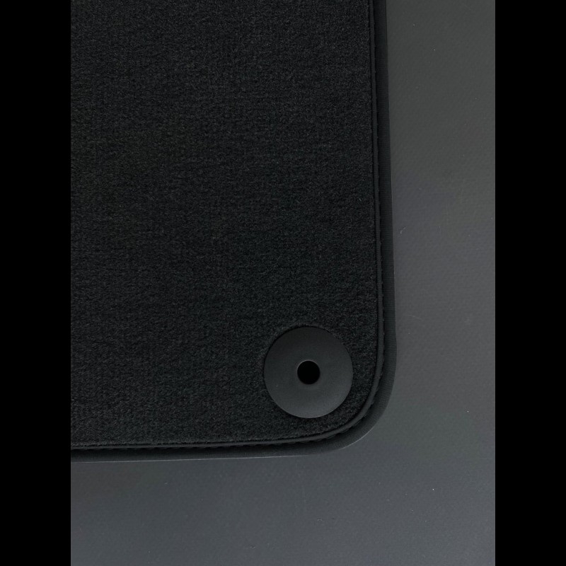 Floor Mats Porsche 911 type 992 Black - PREMIUM Quality - with piping