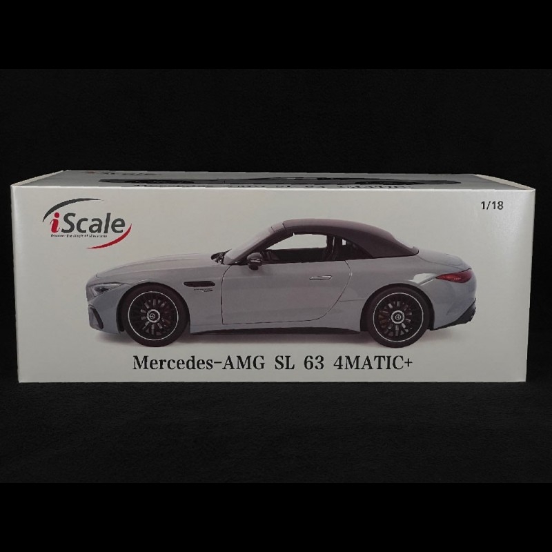 Mercedes-Benz AMG SL 63 4Matic+ 2022 Gris Alpin 1/18 Iscale 18208 / 180053