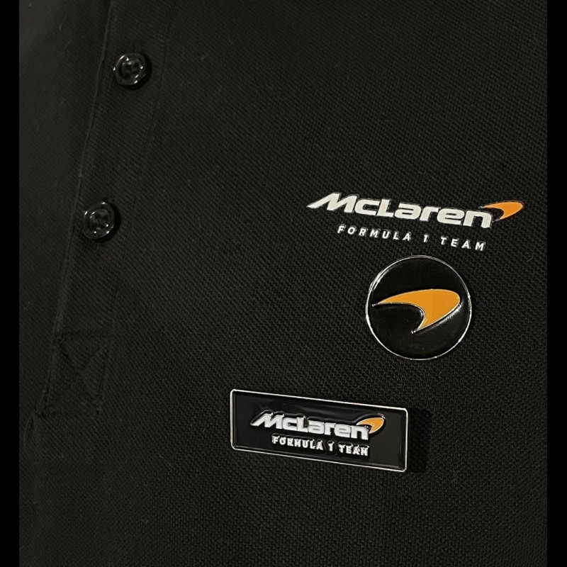 McLaren Badge F1 Team pin's kreisförmiges Speedmark-Logo Schwarz 2025
