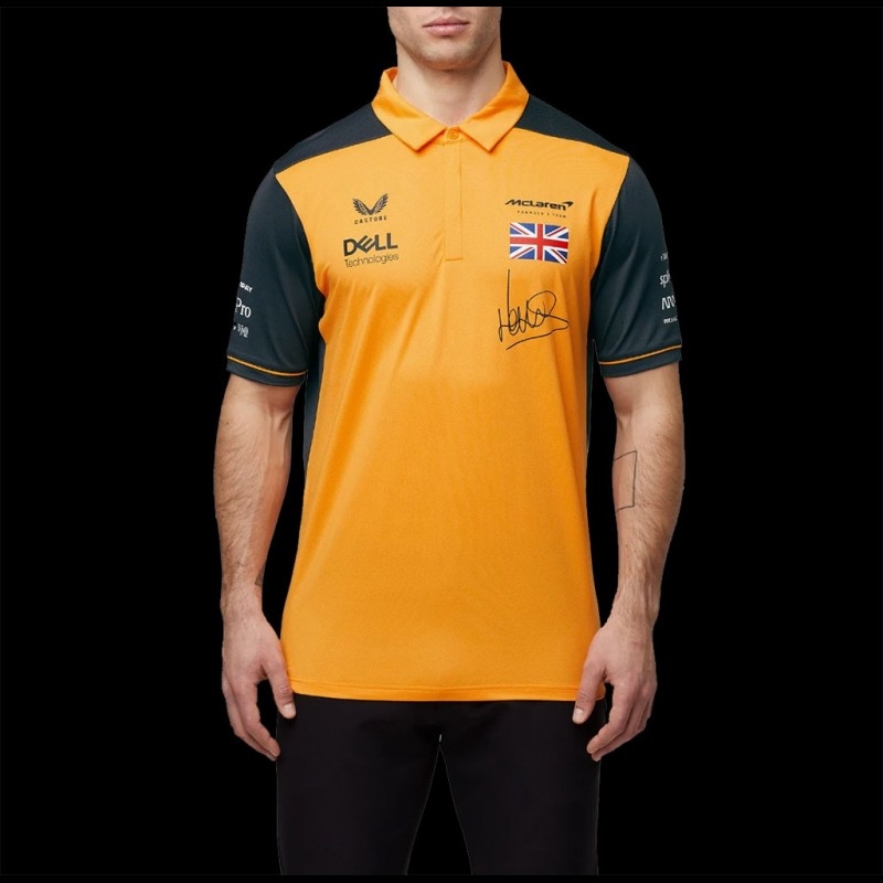 McLaren Polo F1 Lando Norris n°4 Driver Papaya Orange / Anthracite Grey ...