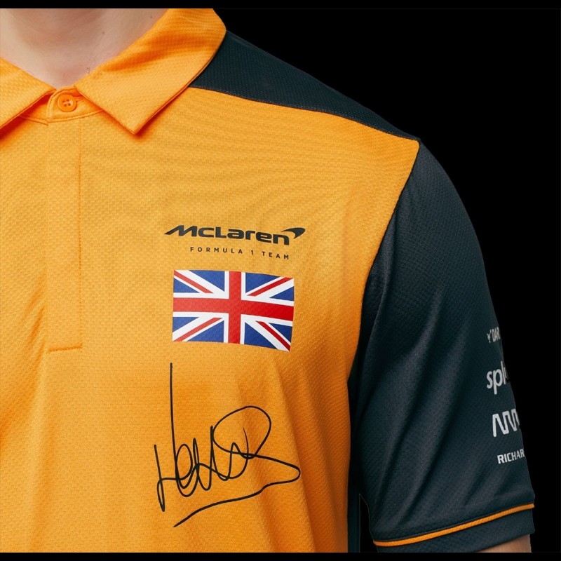 McLaren Polo F1 Lando Norris n°4 Driver Papaya Orange / Anthracite Grey ...