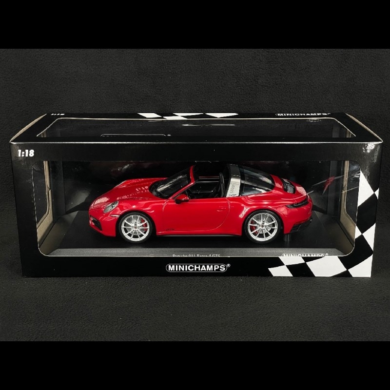 Porsche 911 Targa 4 GTS 2021 Type 992 Rouge Carmin 1/18 Minichamps ...