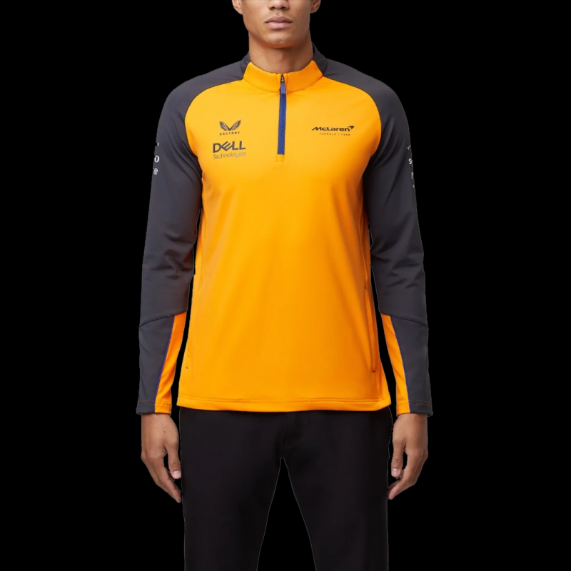 McLaren Sweat F1 Team Norris Piastri Midlayer Papaya Orange / Anthrazitgrau TM0880 - herren
