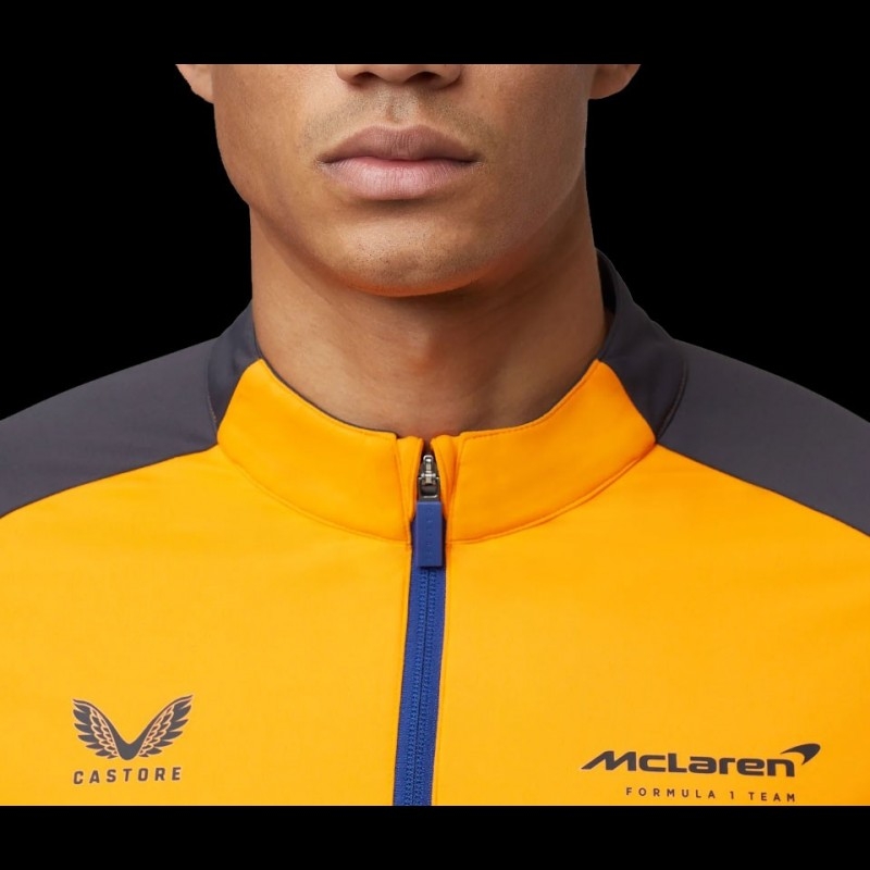 McLaren Sweat F1 Team Norris Piastri Midlayer Papaya Orange / Anthrazitgrau TM0880 - herren